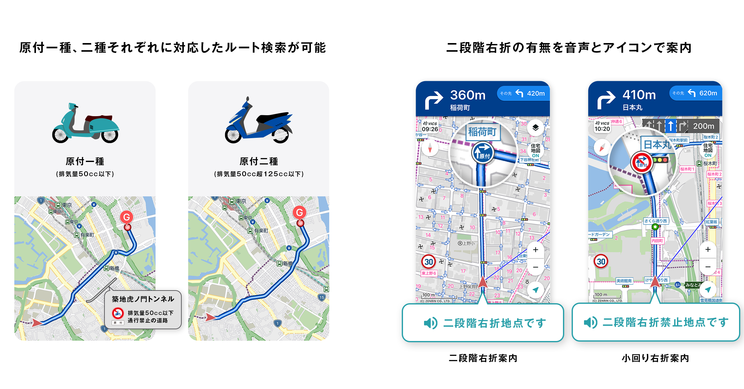 『配達NAVITIME』業界初、自転車と原付バイクのナビゲーションに対応！｜プレスリリース/おしらせ｜ナビタイムジャパン